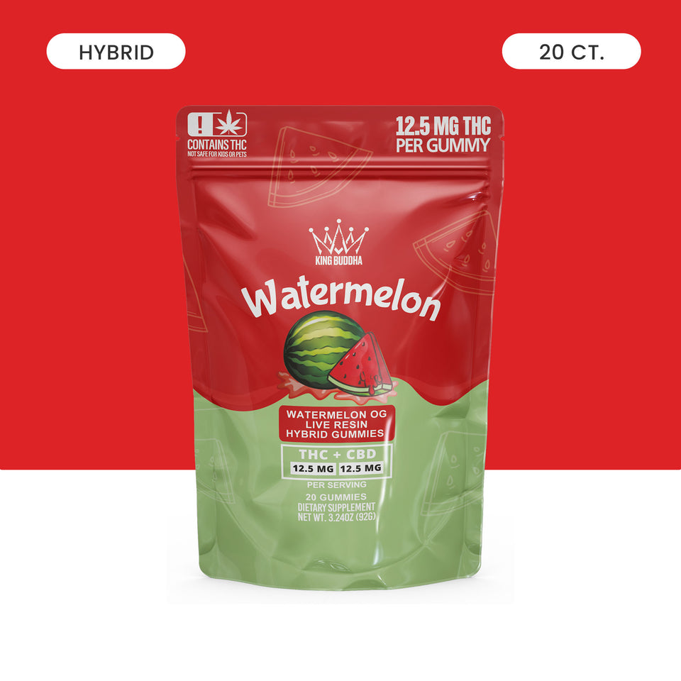 Delta-9 Live Resin Gummies Watermelon – King Buddha