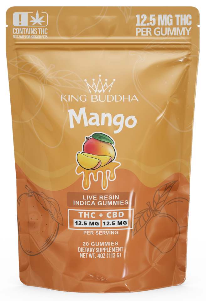 Delta-9 Live Resin Gummies Mango – King Buddha